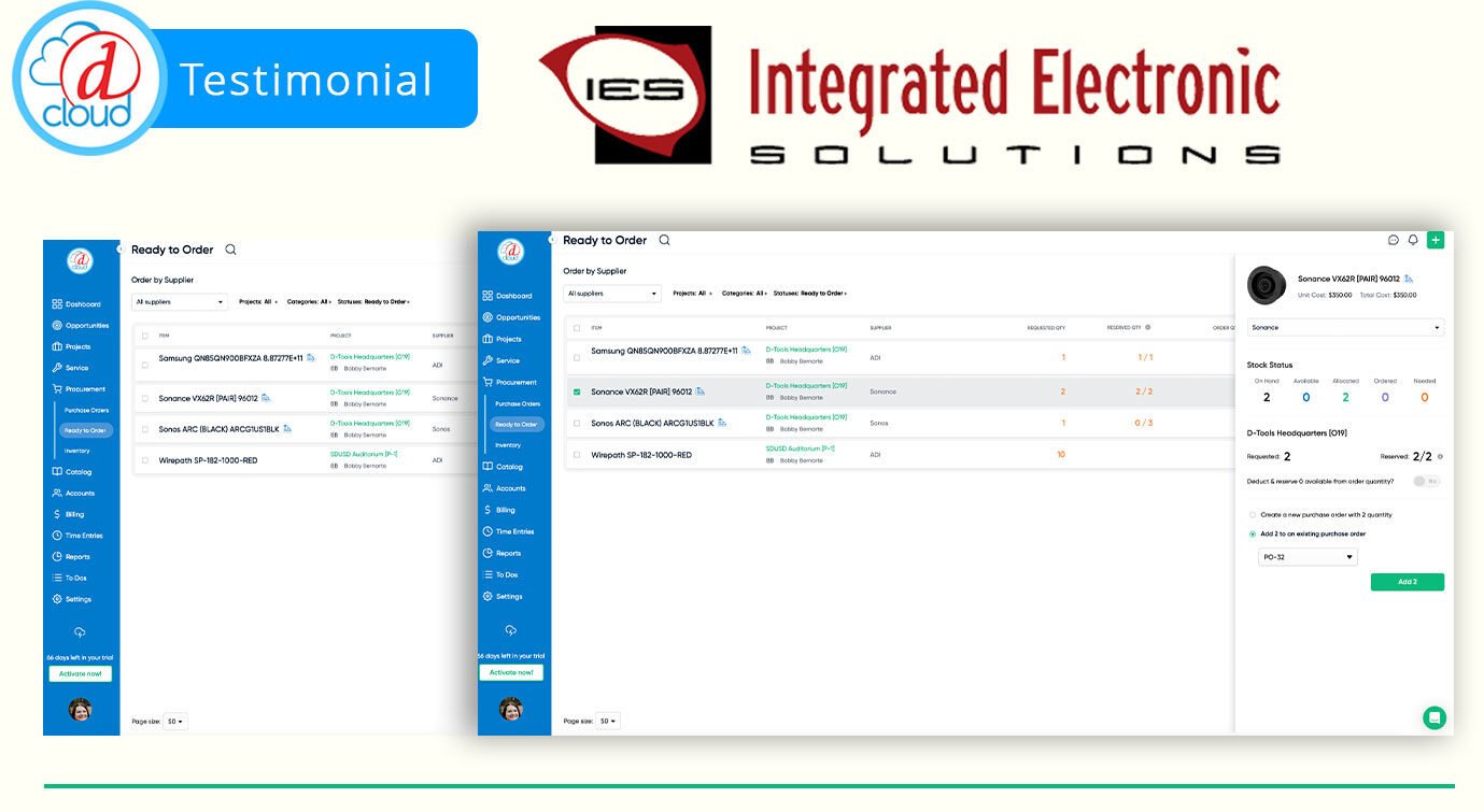 Inventory Management | D-Tools Cloud