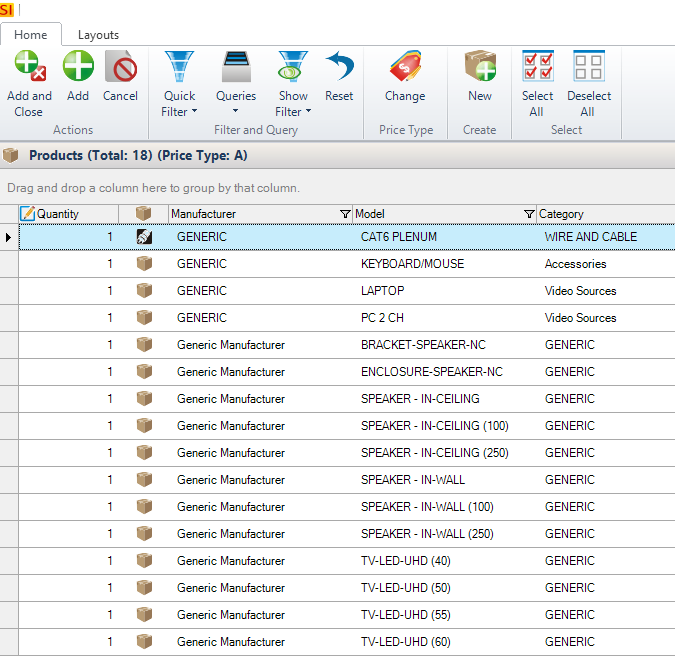 Using Generic Items During Procurement
