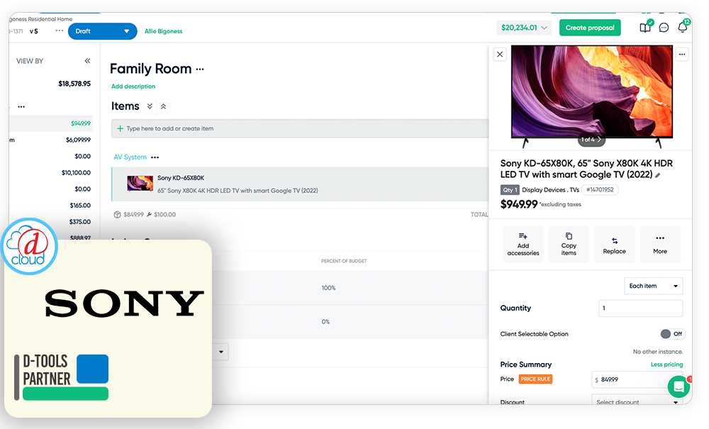 D Tools Software - Sony Products and Pricing